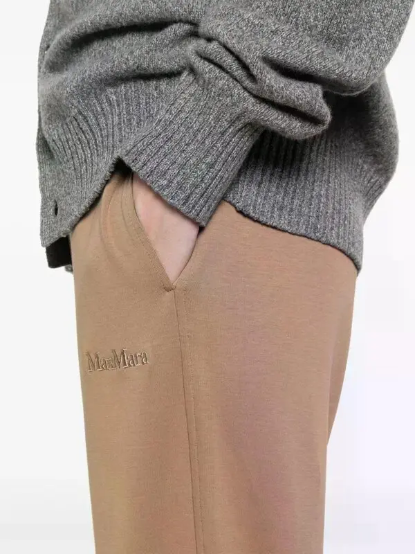 Max Mara Logo-embroidered Track Pants