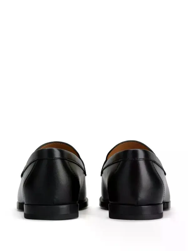TOD'S Chain-embellished Leather Loafers