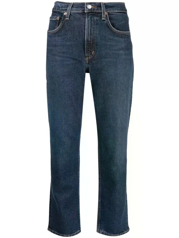 AGOLDE Kye Straight-leg Cropped Jeans