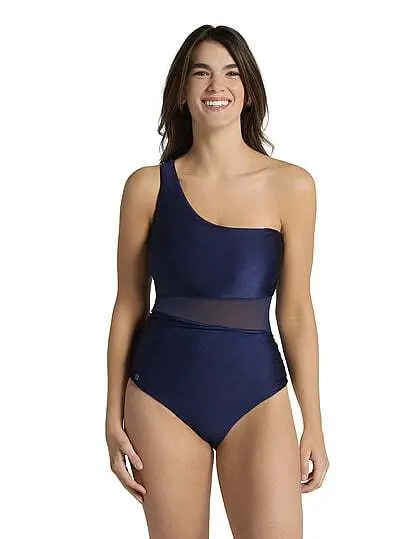 Victoria's Secret Leonisa Radiant One-shoulder One-piece Shaping Swimsuit - Blue