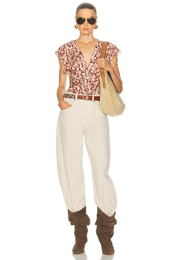 Isabel Marant Étoile Lonea Top - Garnet
