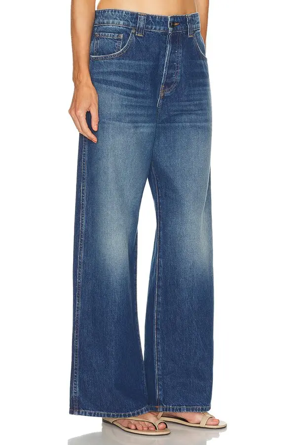 Khaite Winslow Wide Leg Jeans