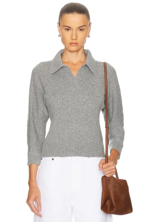 Khaite Herve Cashmere Sweater - Fog