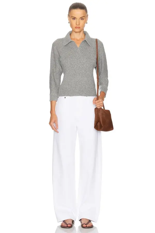 Khaite Herve Cashmere Sweater - Fog