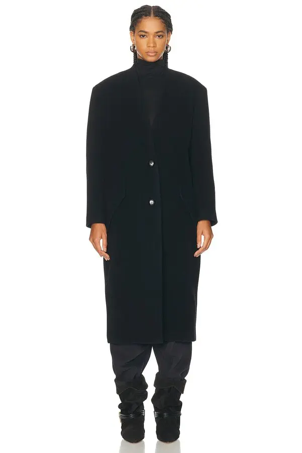 Isabel Marant Florane Coat - Black