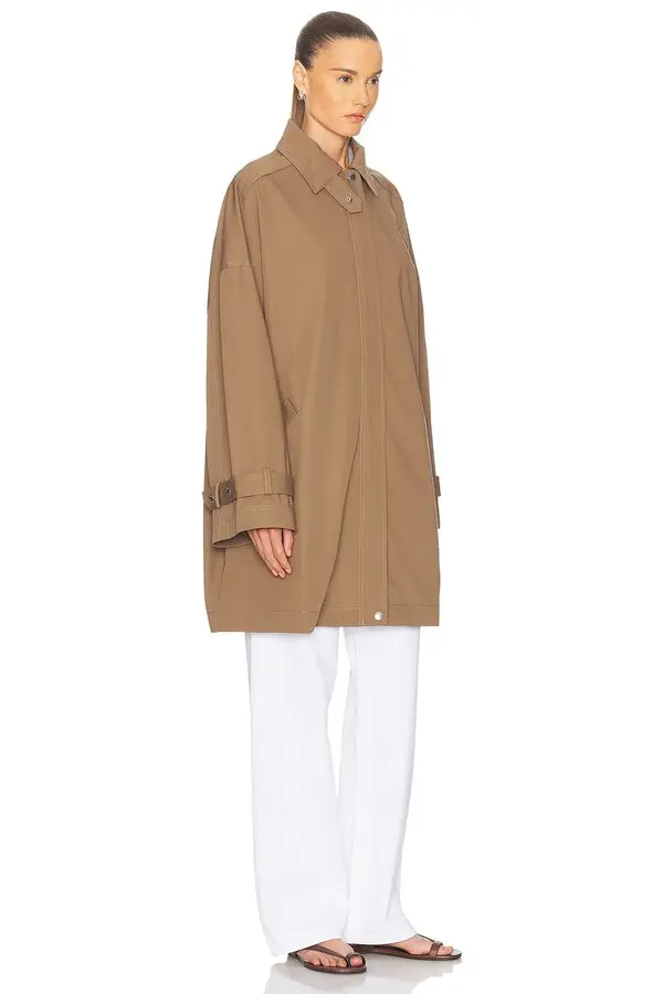 TOTEME Oversized Trench Jacket - Hazel