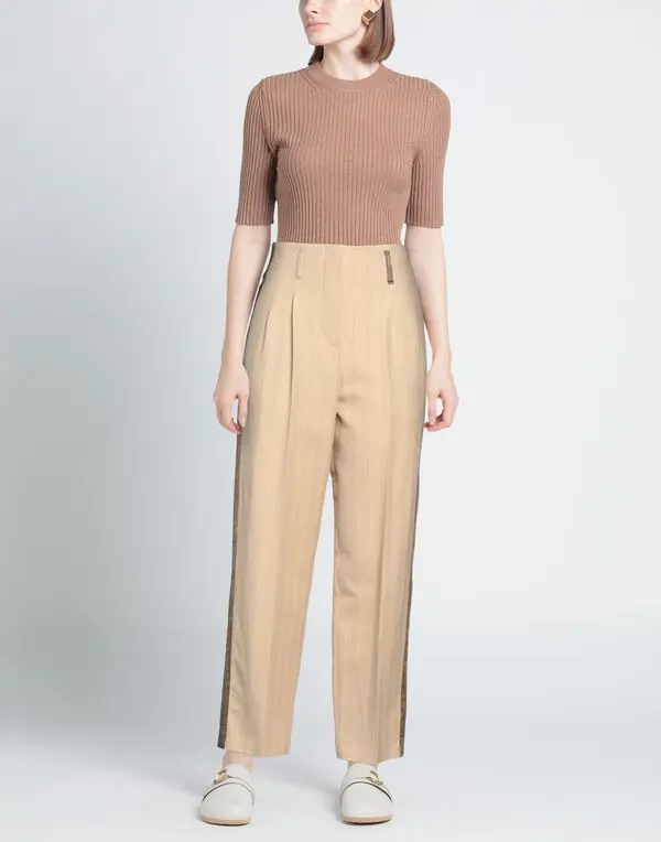 ALYSI Straight-leg Pants With Pinstripes