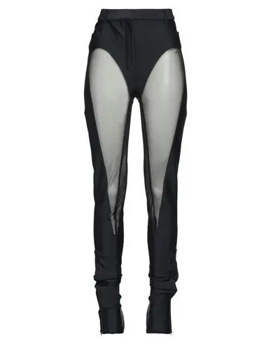 MUGLER Flared Trousers With Tulle Detail