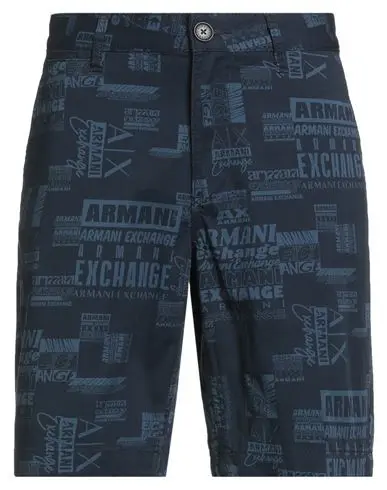 Armani Exchange Casual Logo-print Shorts - Navy