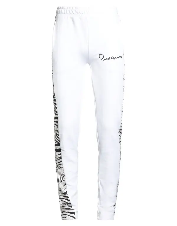 Roberto Cavalli Pants Size Cotton, Polyester - White
