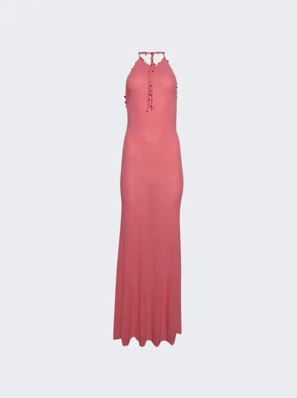 Christopher Esber Beach Quartz Halter Dress - Pink