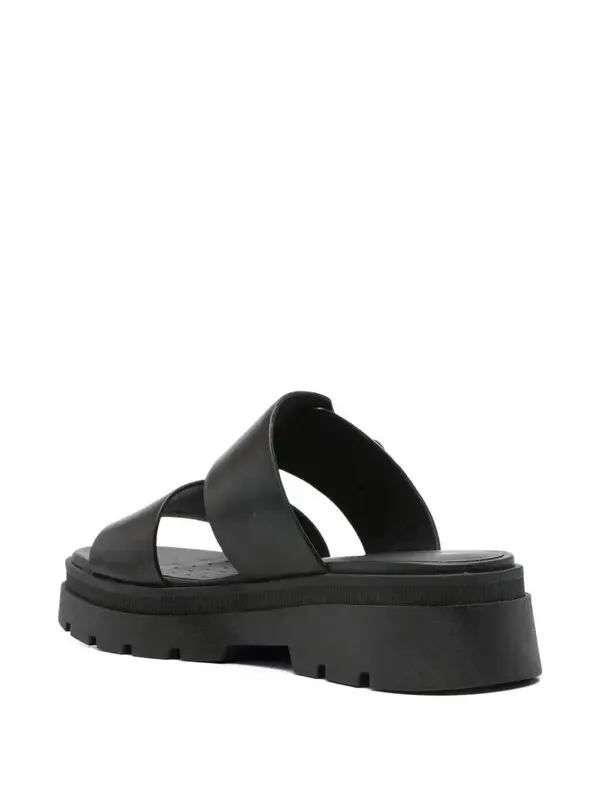 Geox Buckle-detail Platform Sandals - Black