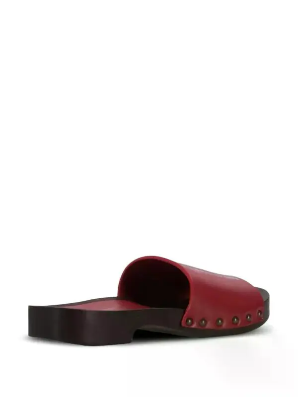 LA ROSE Leather Sandals - Red