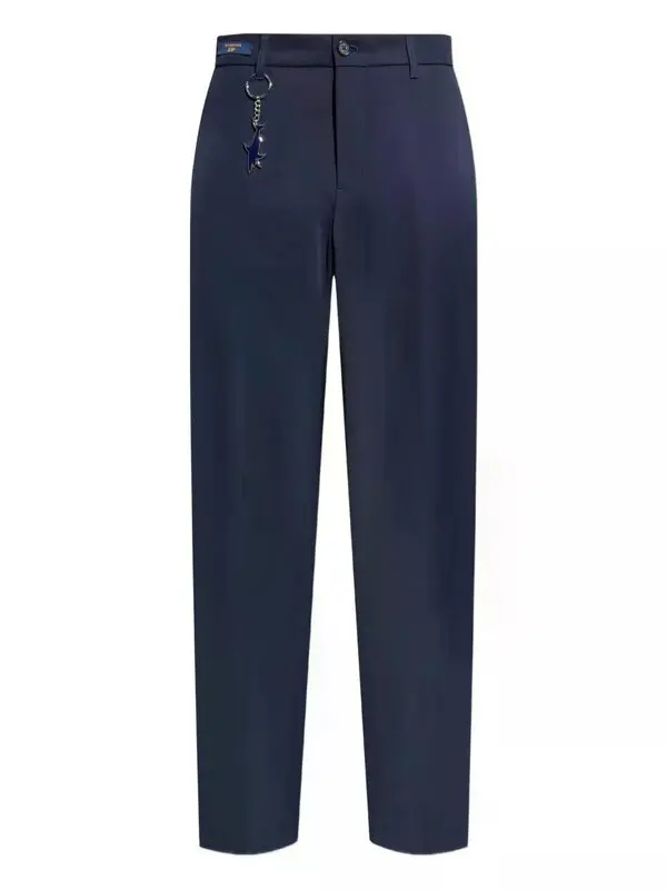 Paul & Shark Straight Leg Trousers With Shark Charm