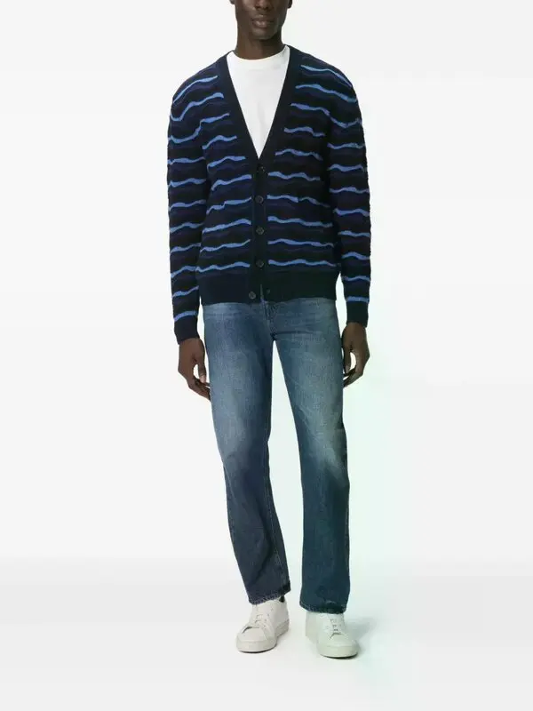 Missoni Wave-pattern Cardigan - Blue