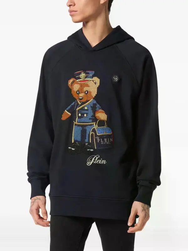 Philipp Plein Embroidered Hoodie - Blue