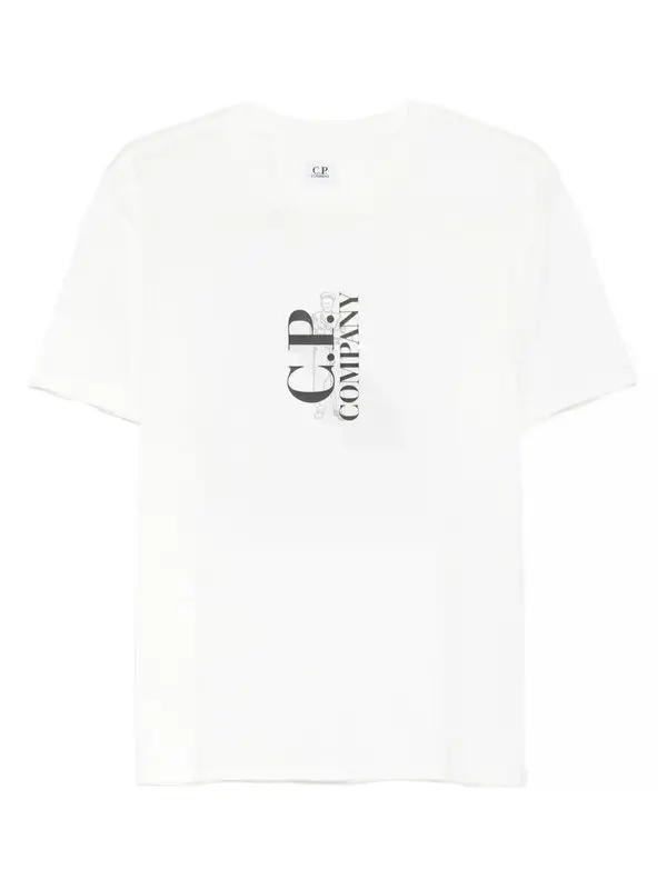 C.P. COMPANY Logo-print T-shirt - White
