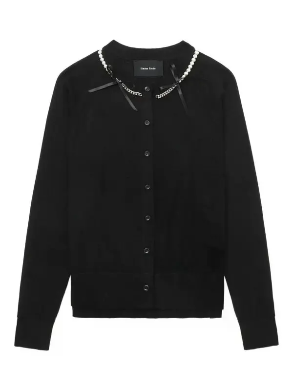 Simone Rocha Pearl-chain Cardigan