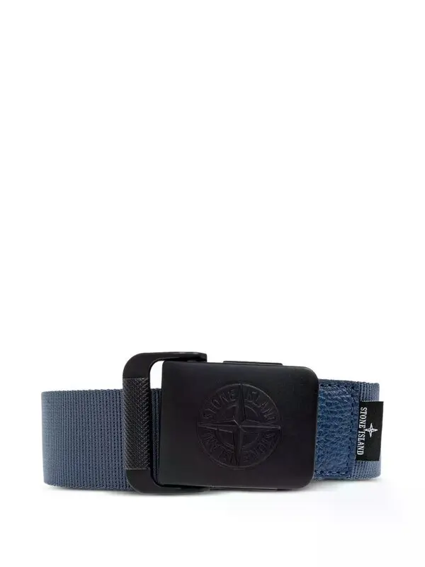Stone Island Logo-plaque Belt - Blue