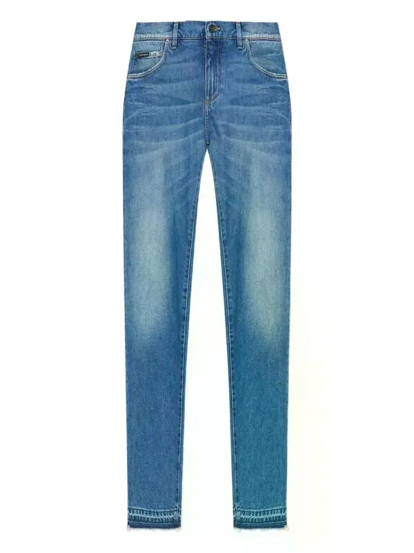 Dolce & Gabbana Frayed-hem Jeans
