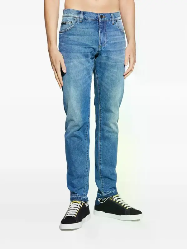 Dolce & Gabbana Frayed-hem Jeans