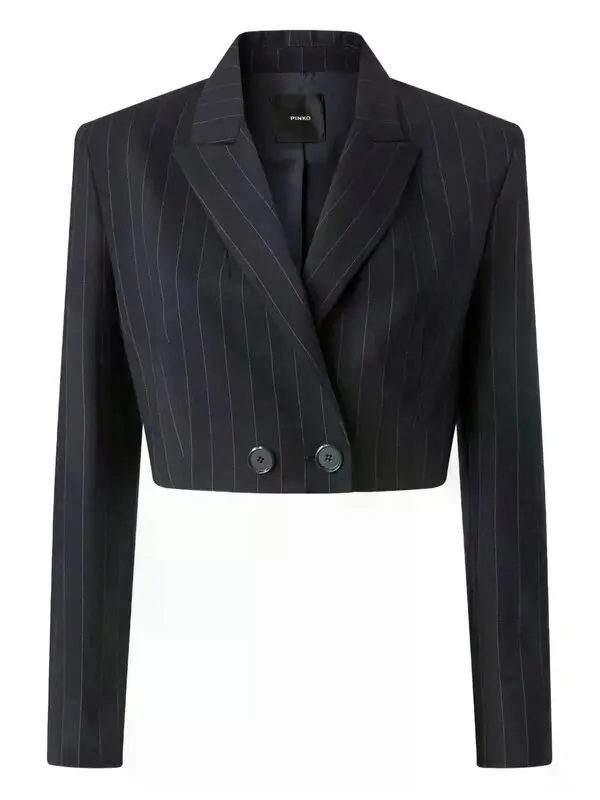 Pinko Pinstripe Cropped Jacket