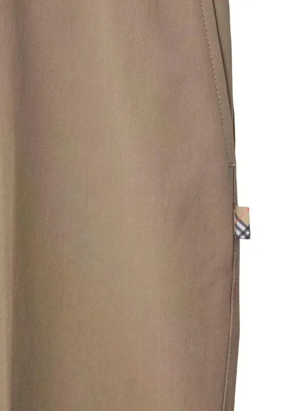 Burberry Cotton Pressed-crease Trousers