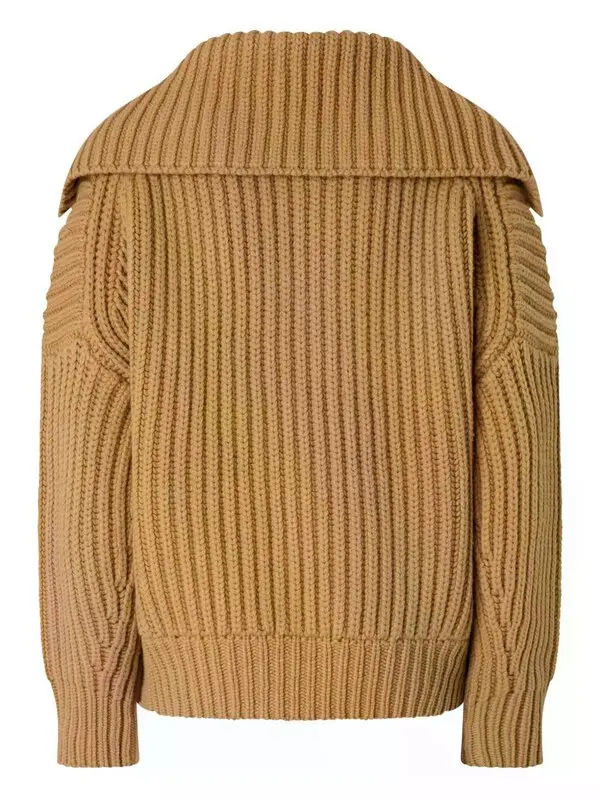 Pinko Ribbed Zip-up Cardigan