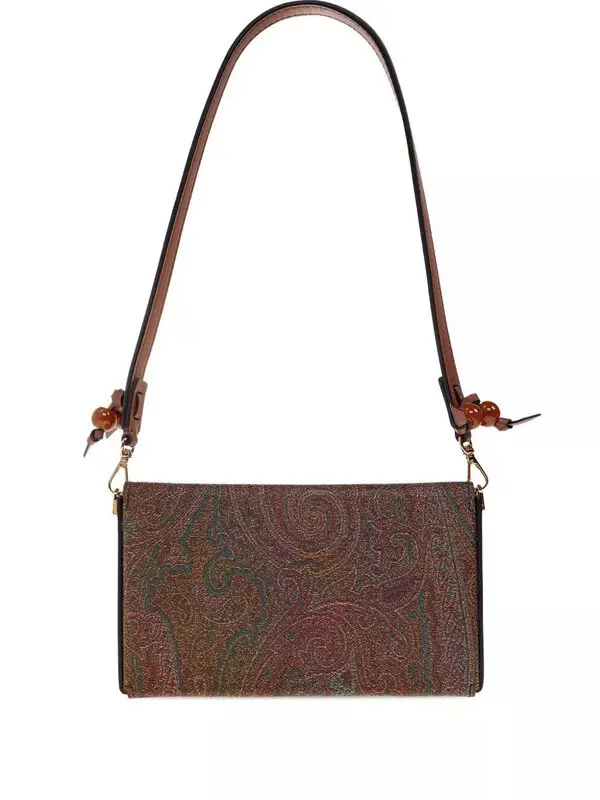 Etro Paisley-Patterned Shoulder Bag Red Editorialist