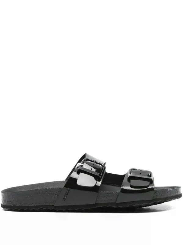 Geox Buckle-detail Flat Sole Slippers