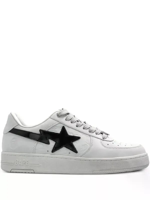 A BATHING APE Star-patch Leather Sneakers