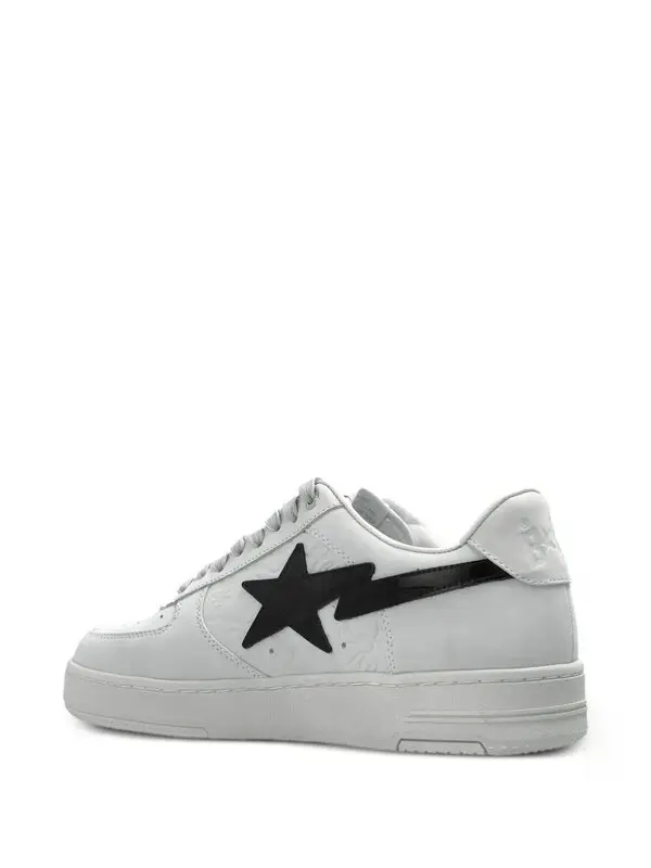 A BATHING APE Star-patch Leather Sneakers