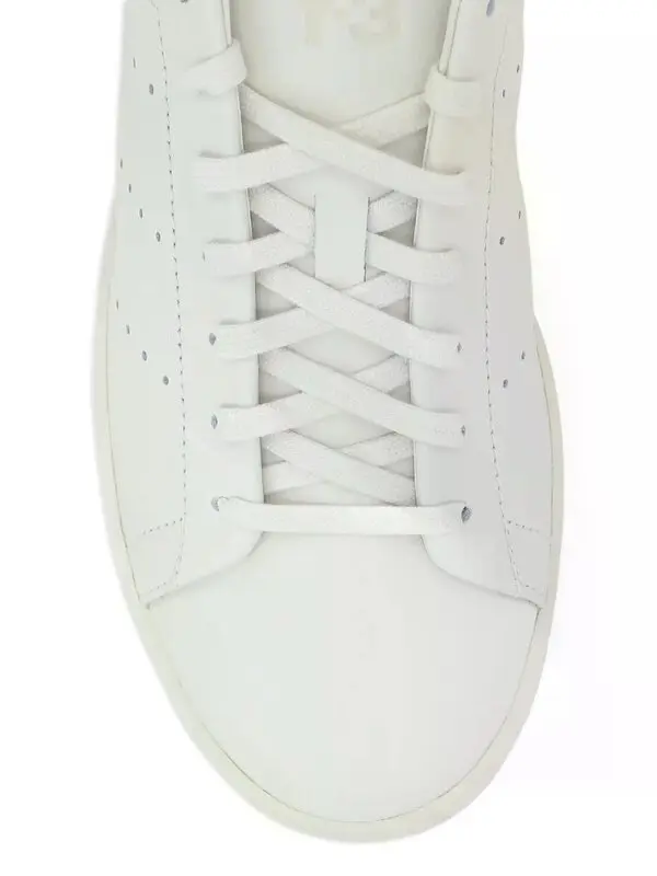 Y3 Stan Smith Perforated Leather Trainers - White