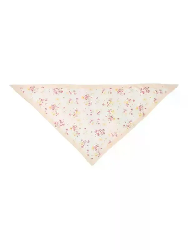 Prada Floral-print Silk Scarf
