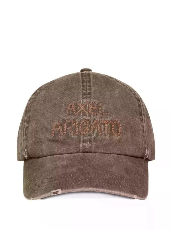 Axel Arigato Chain Stitch Embroidered Baseball Cap - Brown
