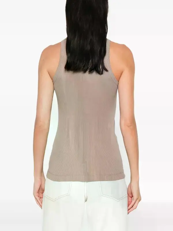 Brunello Cucinelli Ribbed Scoop-neck Top