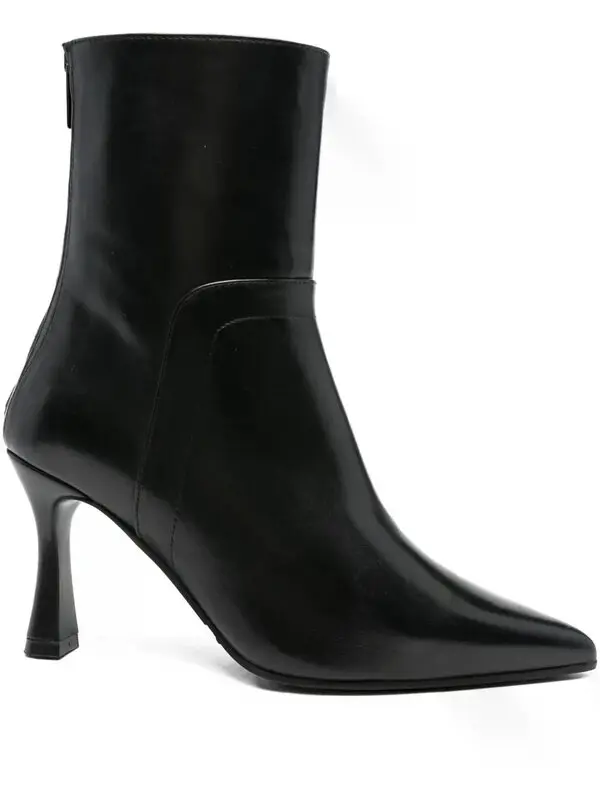 EVALUNA 90mm Pointed-toe Flared-heel Boots