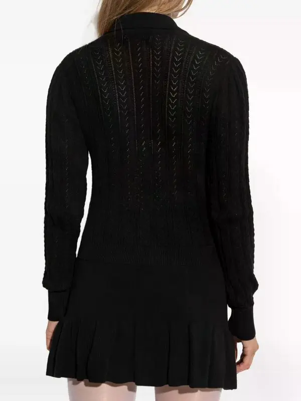 Alessandra Rich Button-embellished Knitted Cardigan