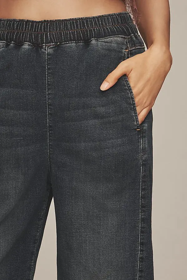 PILCRO The Izzie Knit Pull-on Barrel Jeans
