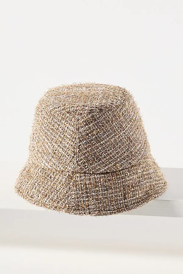 Eugenia Kim Yuki Tweed Bucket Hat - Camel