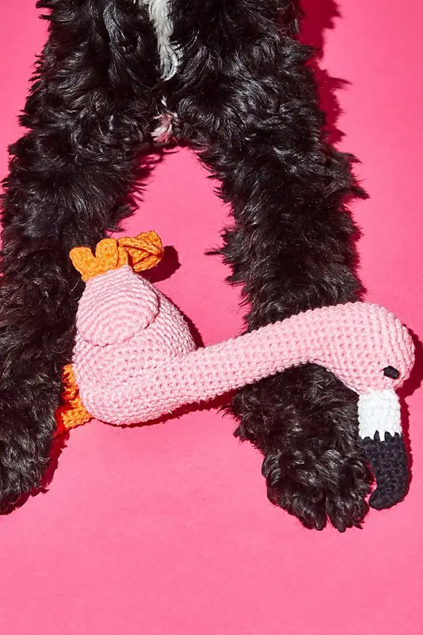 WARE OF THE DOG Hand Crochet Flamingo - Pink