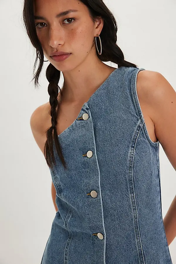 ELLIATT Adalynn Denim Mini Dress