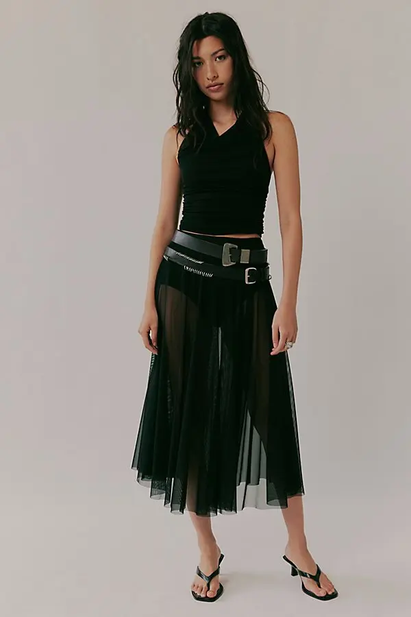 Norma Kamali Flared Skirt