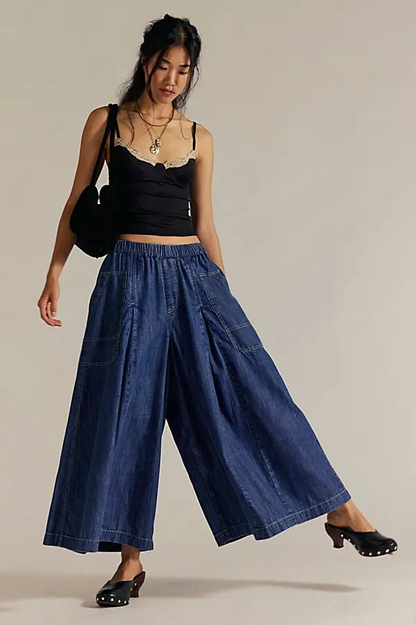 Free People Ludlow Pull-on Culottes