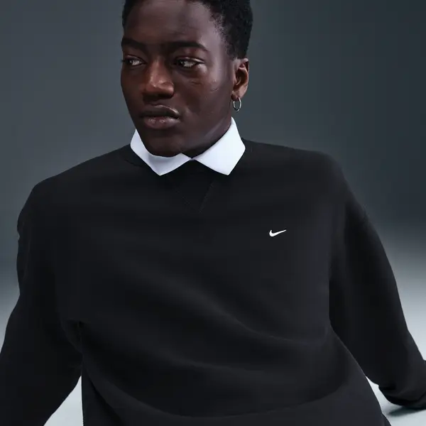 Nike Solo Swoosh Fleece Crew - Black