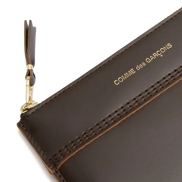 Comme Des Garçons Sa8100ts Triple Stitch Leather Wallet - Brown