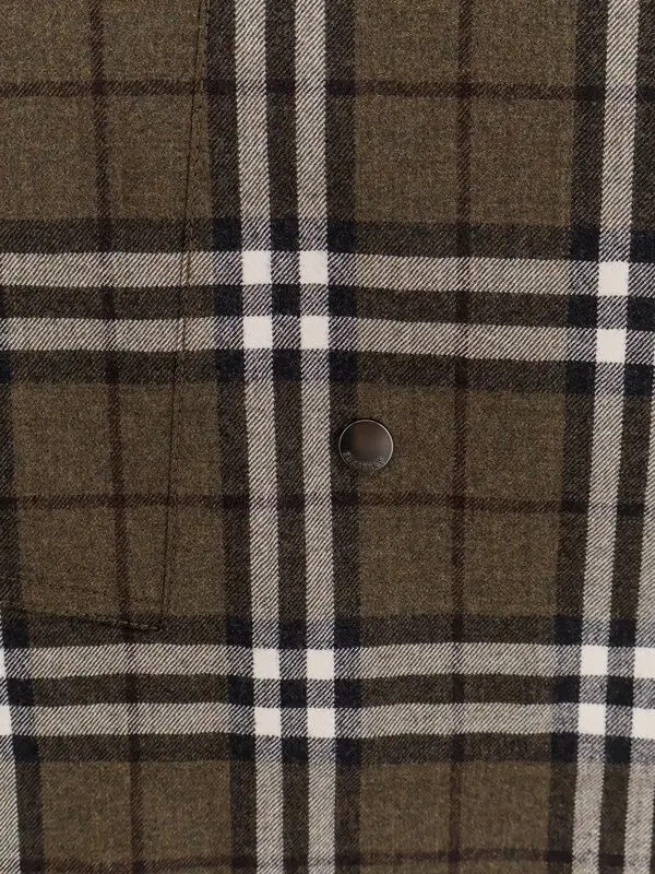 Burberry Virgin Wool Check Print Skirt