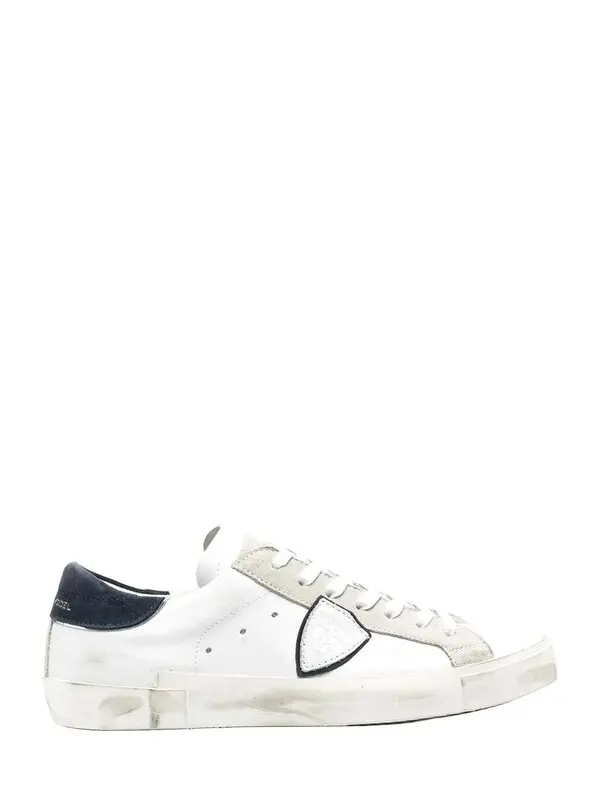 Philippe Model Low Top Sneakers - Mixage Pop_blanc Bleu