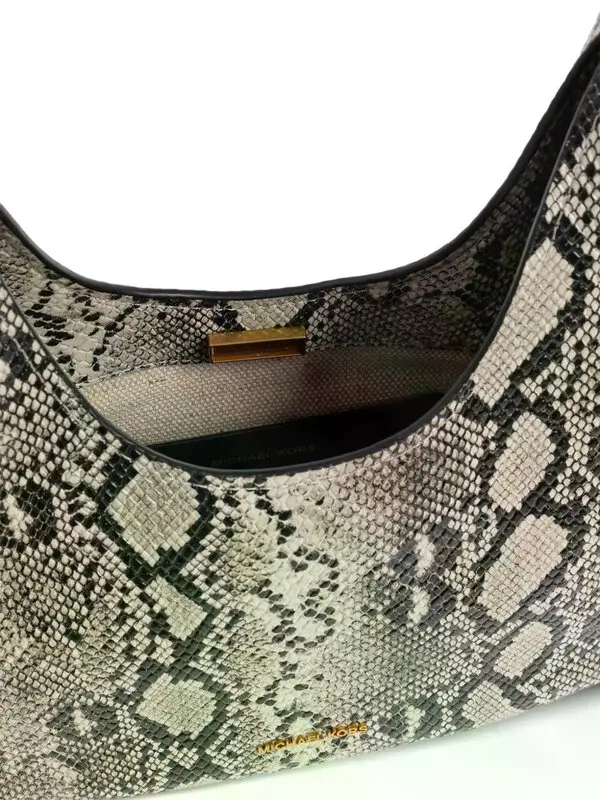 Michael Kors Nolita Snakeskin Shoulder Bag - Grey