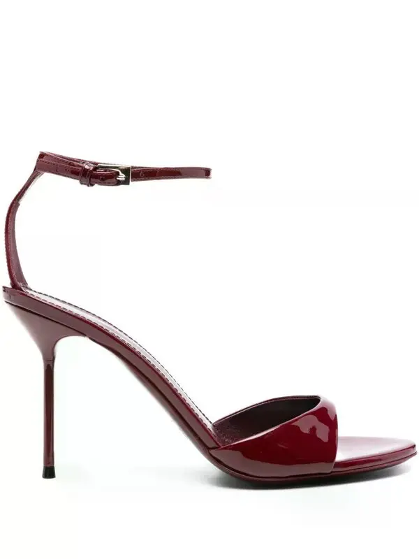 Paris Texas 95mm Patent Leather Ankle-strap Sandals